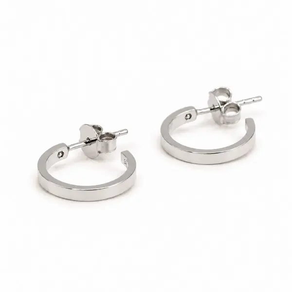 CIER Small Hoops - Silver