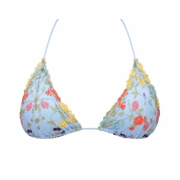 IVY SWIMWEAR Lani Baby Thin String Lace Top - Blue