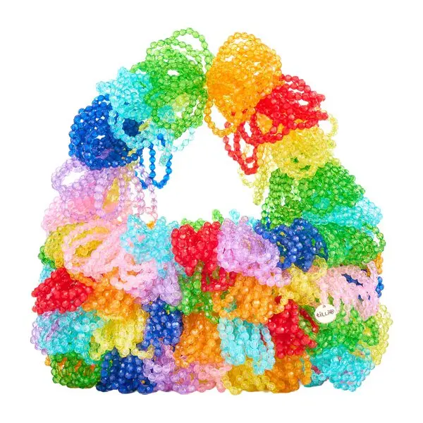 TILLIE BEADS Aurora Fluff Bead Bag - Blue