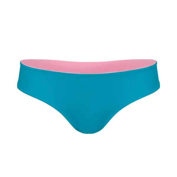 SŪNDAR SWIM The Matanza Bikini Bottom Turquoise & Coral Reversible