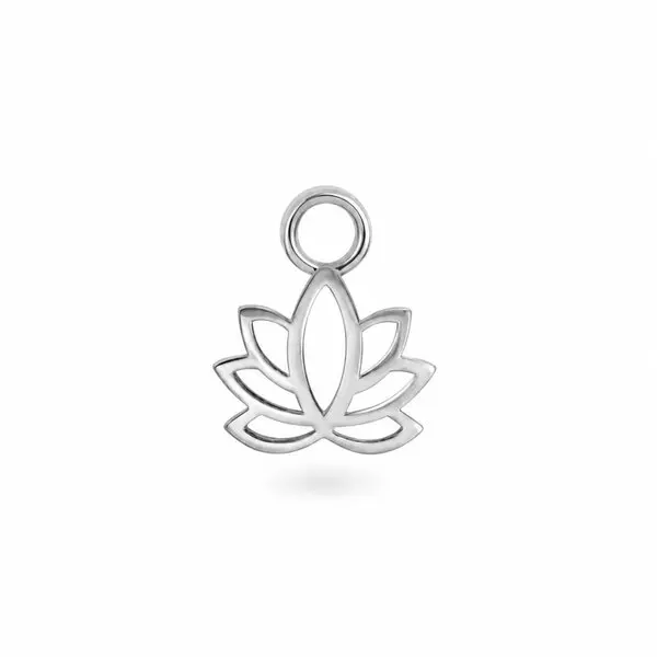 ZOHREH Lotus Flower Earring Charm Sterling