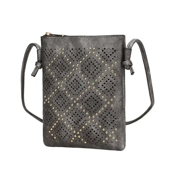 MKF COLLECTION BY MIA K. Leysha Crossbody Bag Pewter - Silver