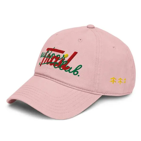 ANCHOR & CREW Rose Outdoor Trail Club Supply Cotton Embroidered Cap - Pink