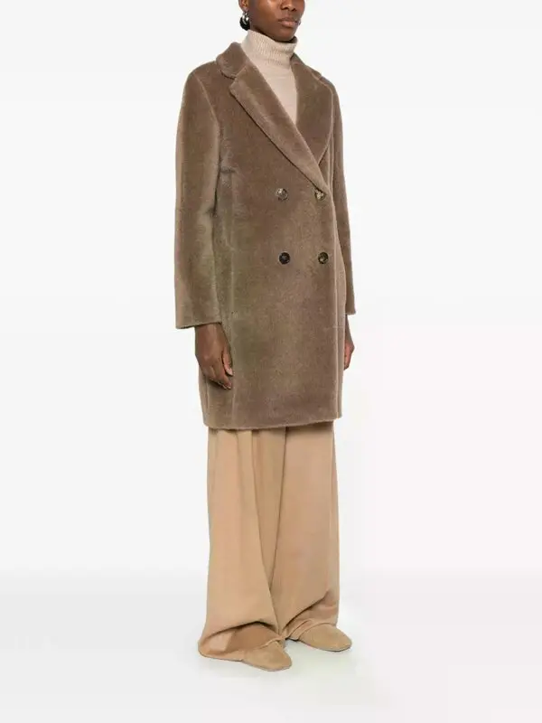 Max Mara Double-breasted Brushed Coat