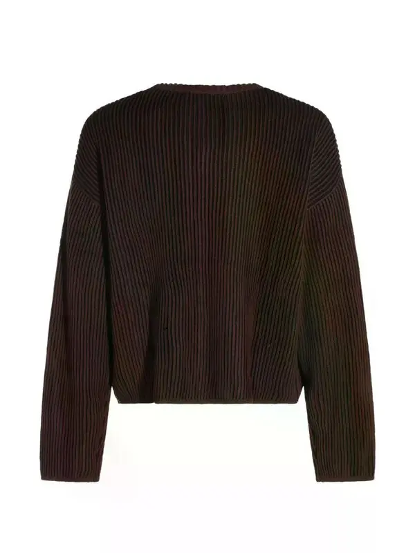 DAILY PAPER Mole Dias Logo-patch Ribbed-knit Sweater