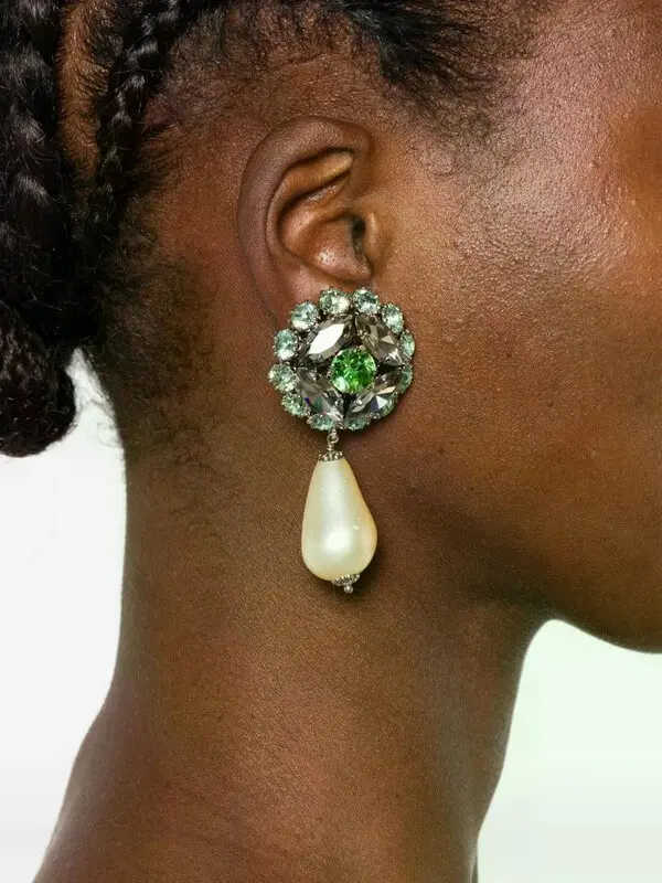 Dolce & Gabbana Re Edition Crystal-embellished Drop Earrings