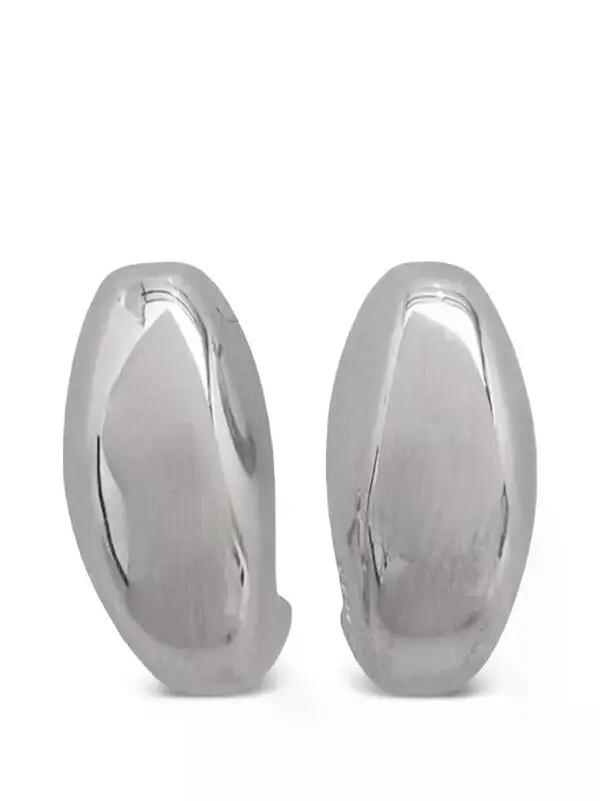 Michael Kors Half-hoop Huggie Earrings - Silver