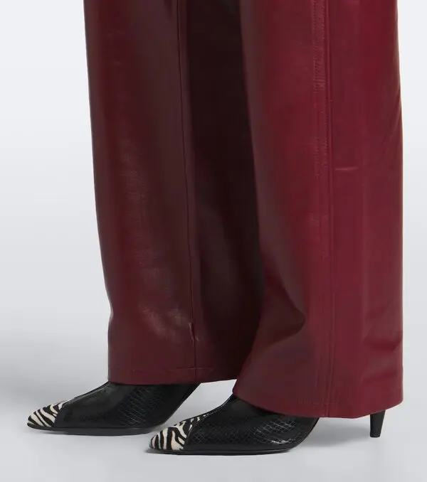 Isabel Marant Étoile Valka Leather Straight Pants