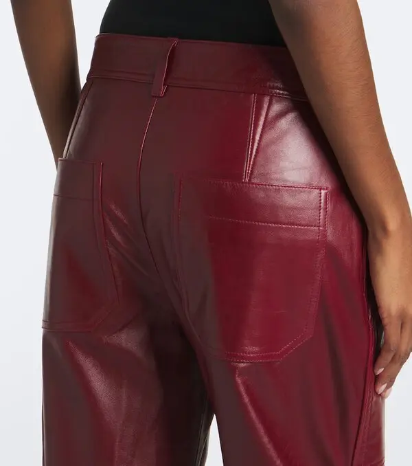 Isabel Marant Étoile Valka Leather Straight Pants