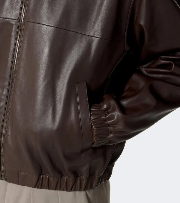 Saint Laurent Leather Blouson Jacket