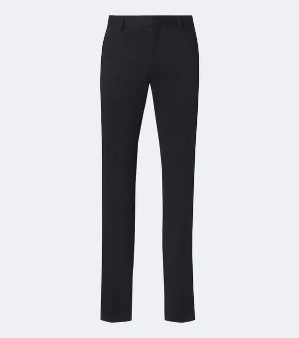 Zegna Cotton And Cashmere Slim Pants