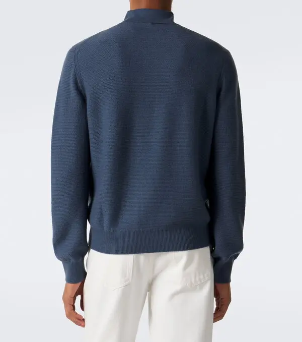 Zegna Cashmere Polo Sweater