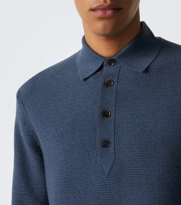 Zegna Cashmere Polo Sweater