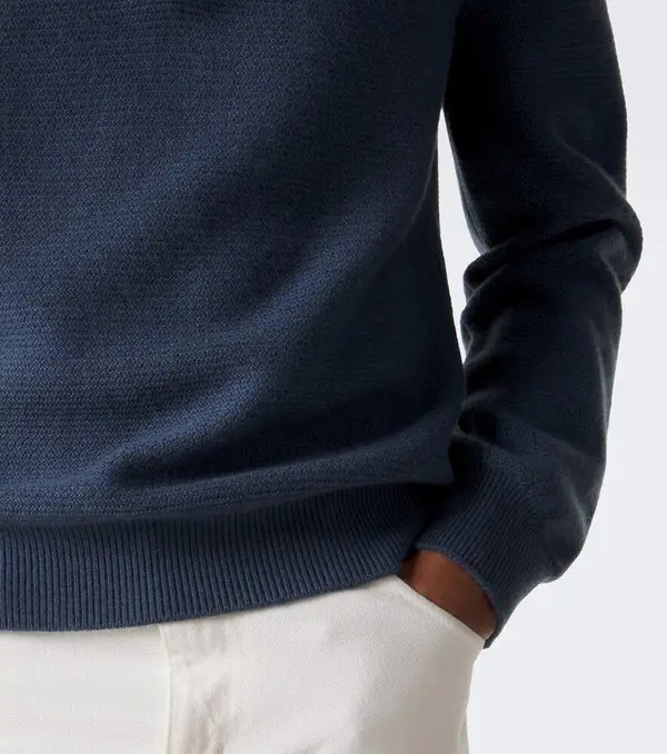 Zegna Cashmere Polo Sweater