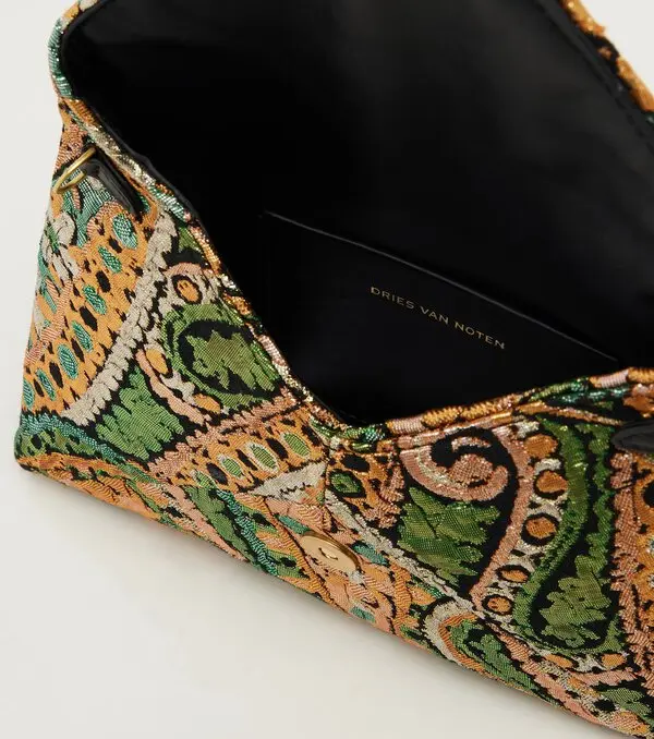 Dries Van Noten Medium Jacquard Clutch