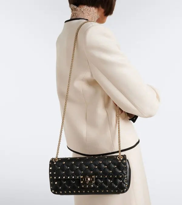 Valentino Garavani Rockstud Spike Medium Leather Shoulder Bag