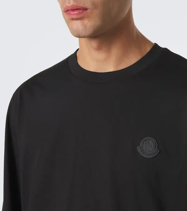 Moncler Cotton Jersey T-shirt - Black