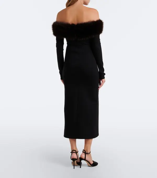 David Koma Off-shoulder Midi Dress