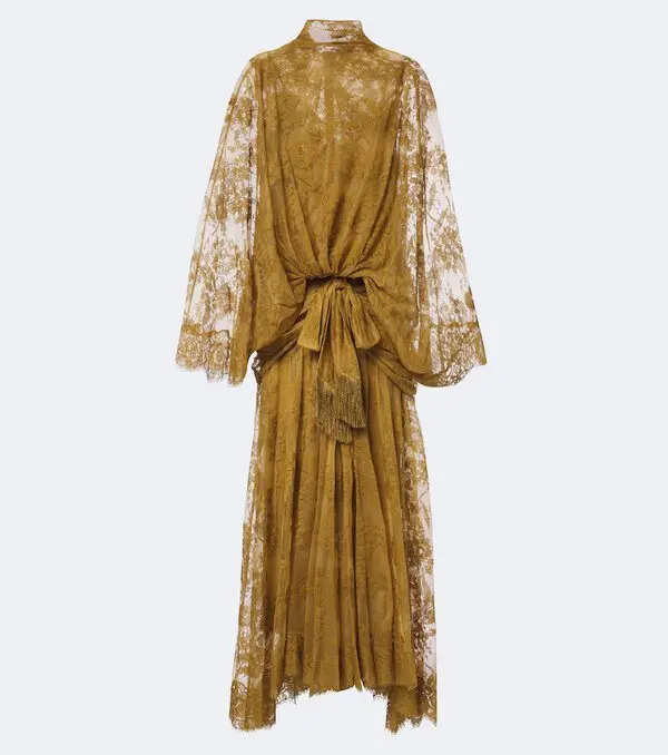 Zimmermann Ascent Draped Lace Gown
