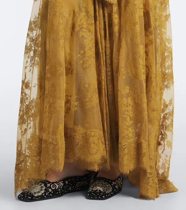Zimmermann Ascent Draped Lace Gown