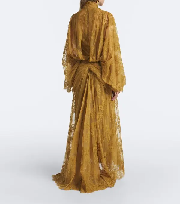 Zimmermann Ascent Draped Lace Gown