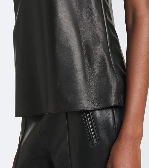 Balmain Leather Top