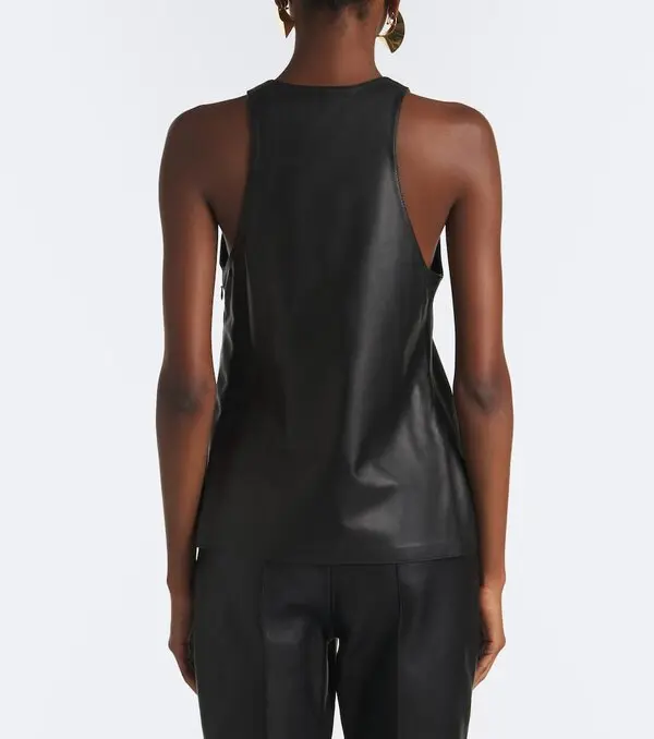 Balmain Leather Top