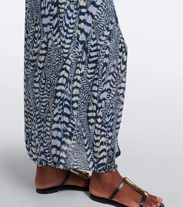 Johanna Ortiz Enigma Silk Georgette Halterneck Top