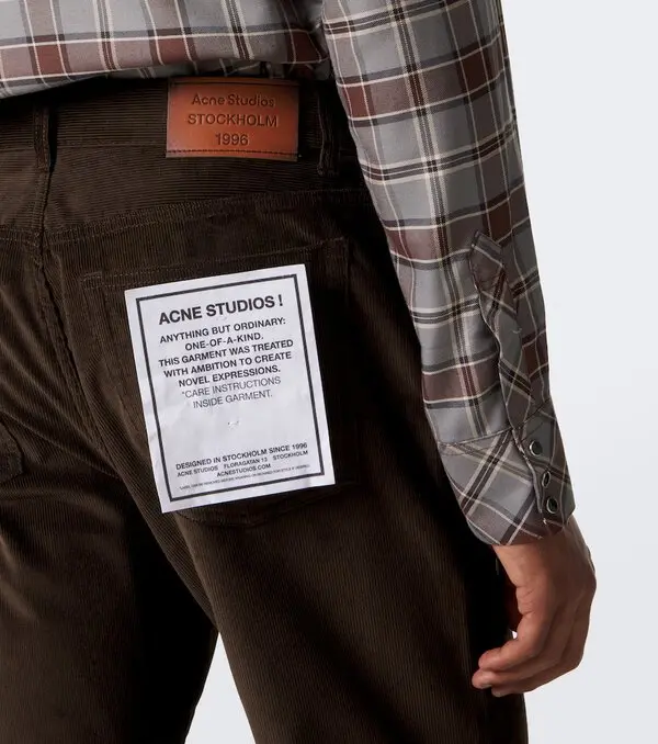 Acne Studios Cotton Corduroy Wide-leg Pants