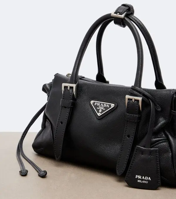 Prada Karin Small Leather Top-handle Bag