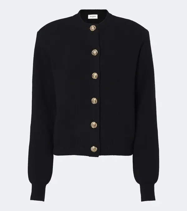 Balmain Cashmere And Wool Cardigan
