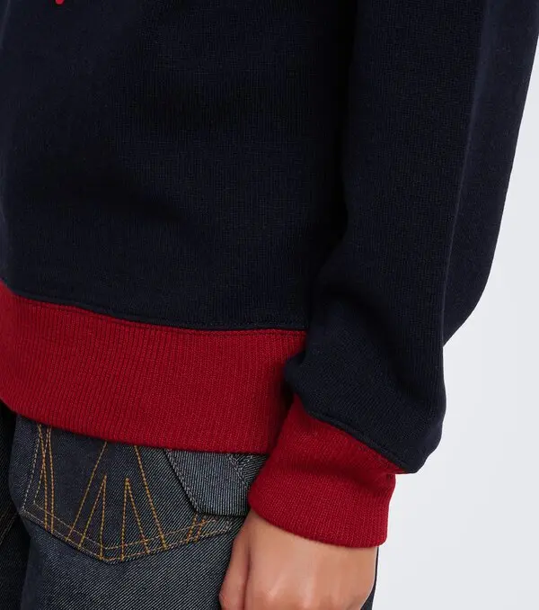 JW Anderson Embroide Wool-blend Sweatshirt