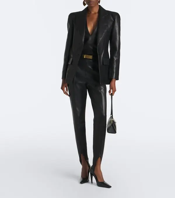 Balmain Leather Blazer