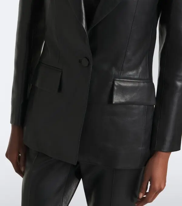 Balmain Leather Blazer