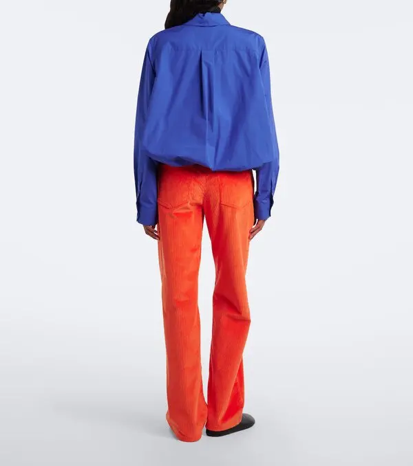 Loewe Cotton Corduroy Straight Pants