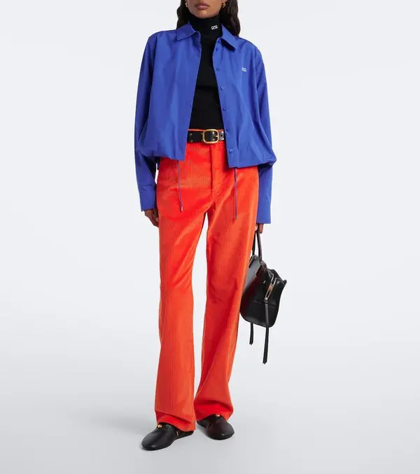 Loewe Cotton Corduroy Straight Pants