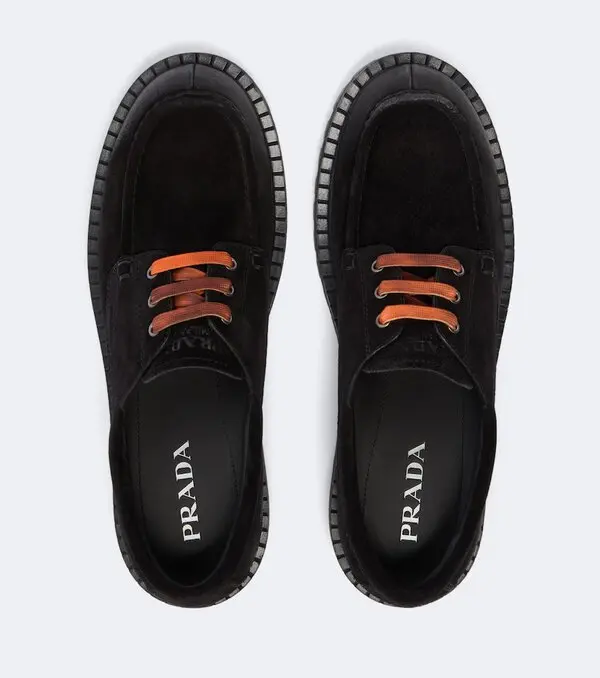 Prada Suede Boat Shoes