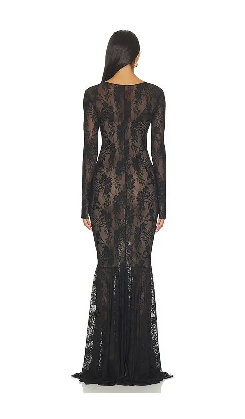 Norma Kamali Shirred Front Fishtail Gown In . Also