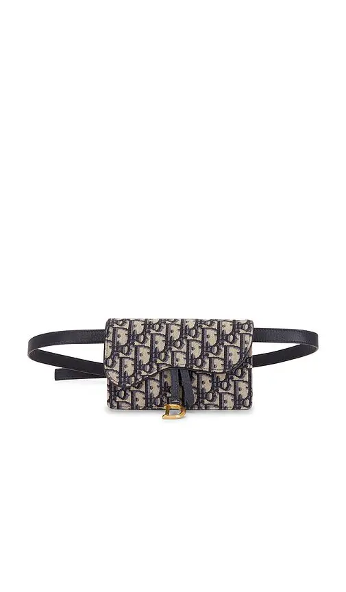 FWRD RENEW Dior Oblique Saddle Belt Bag
