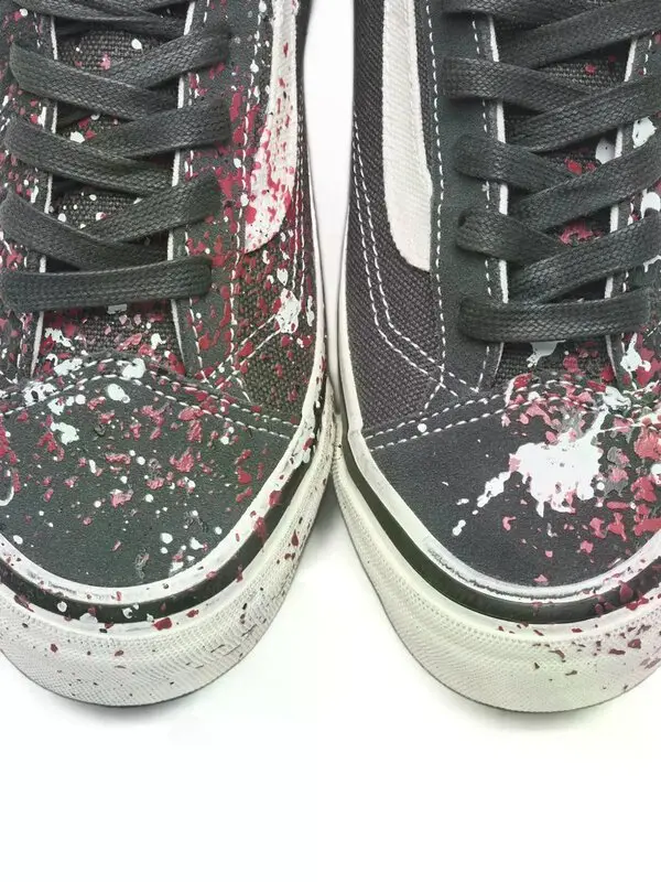 VANS Old Skool 36 Paint-splatter Sneakers - Black