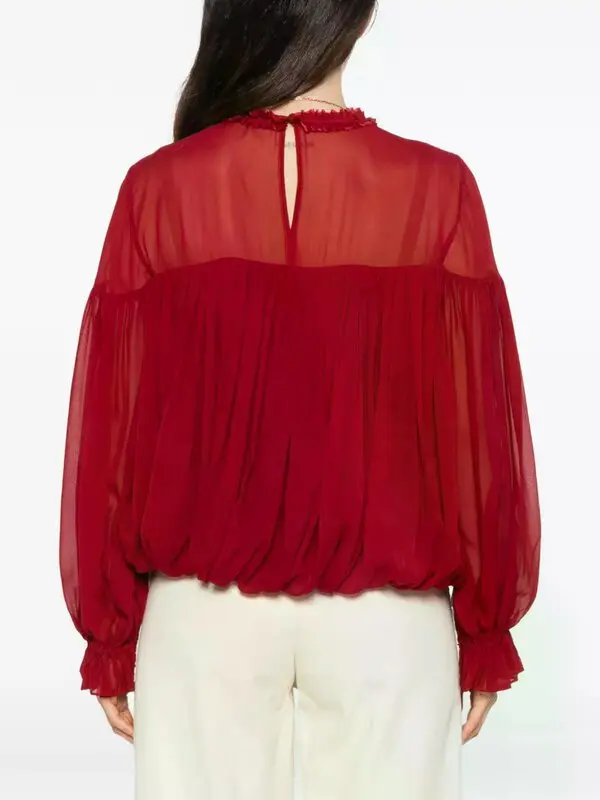 Ulla Johnson Pearl Ruffled Silk Blouse