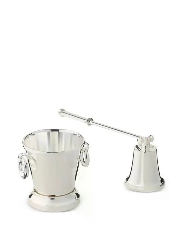 Ralph Lauren Durban Candle Snuffer And Match Holder Set - Silver