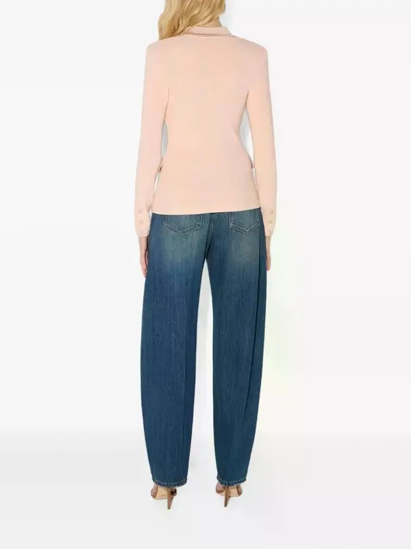 Elisabetta Franchi Knit Jacket With Shiny Viscose Details