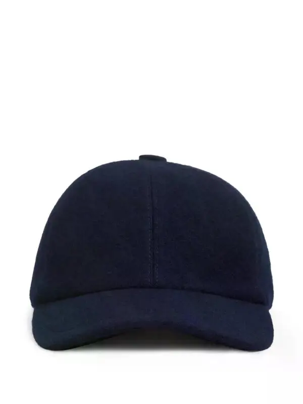 Fedeli Cashmere Baseball Cap - Blue
