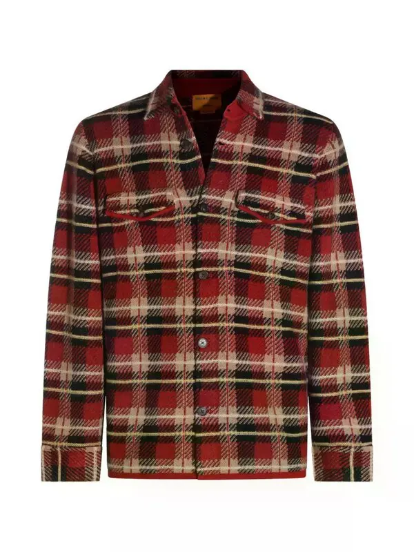 Guest In Residence Plaid Work Check-pattern Cashmere Shirt