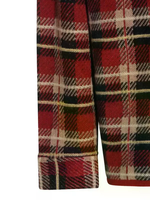 Guest In Residence Plaid Work Check-pattern Cashmere Shirt