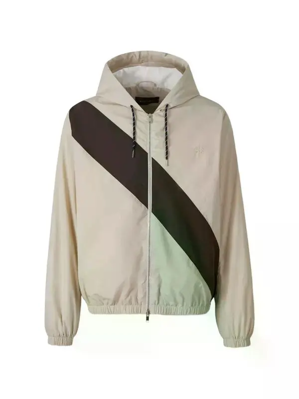 WALES BONNER Kalpa Diagonal-stripe Hooded Jacket