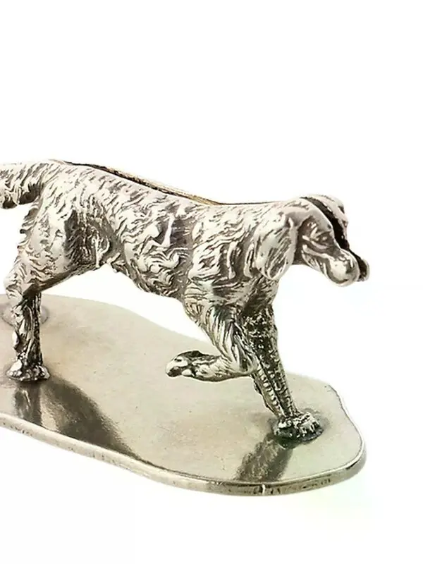 Ralph Lauren Eastman Dog Placecard Holders - Silver