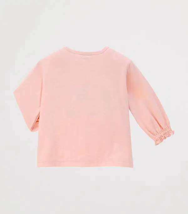 MIKI HOUSE Cotton Embroidered T-shirt
