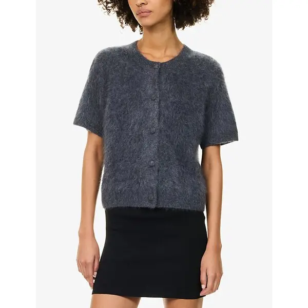 Rails Roman Button Wool And Cashmere Top